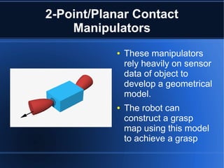 Chapter 3 Manipulator end effectors | PDF