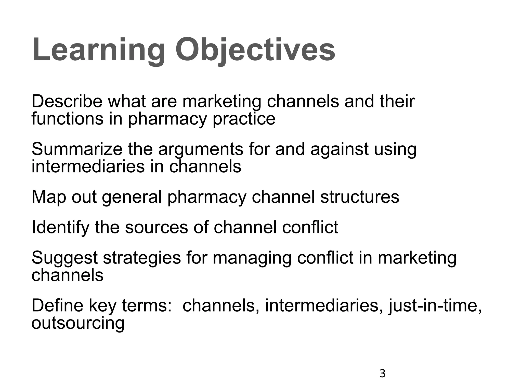 Marketing channels in pharmacy practice | PPTX