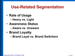 Chapter 3 Market Segmentation | PPT