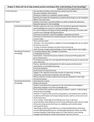 Chapter 3 marzano | DOCX