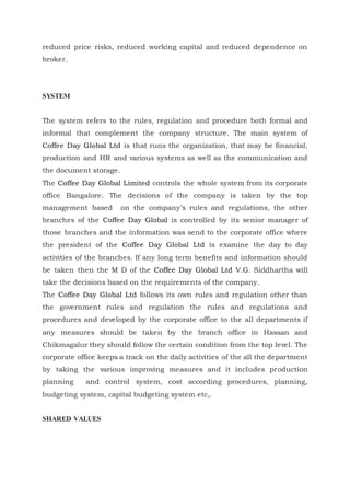 ccd company profile study by prof.pradeeppatil jkhims nitte | PDF