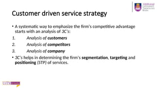Chapter 3 MKT605 - how to position services successfully in a ...