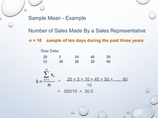 Chapter 3_M of Location and dispersion mean, median, mode, standard ...