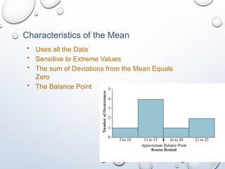 Chapter 3_M of Location and dispersion mean, median, mode, standard ...