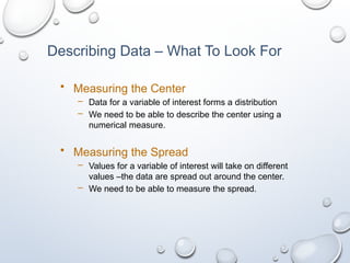 Chapter 3_M of Location and dispersion mean, median, mode, standard ...
