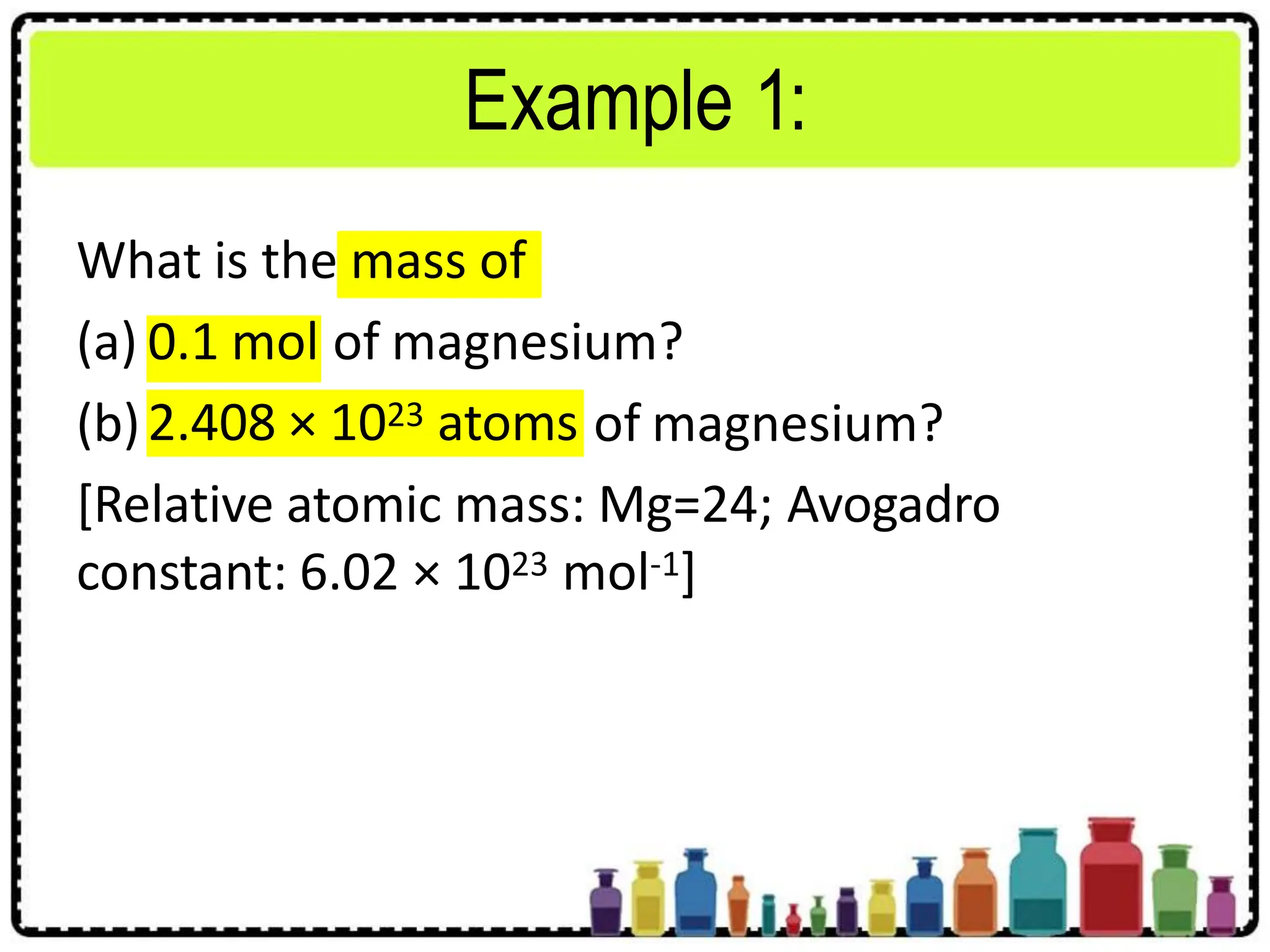 Chapter 3 Mole concept, Chemical Formula and Equation | PPT