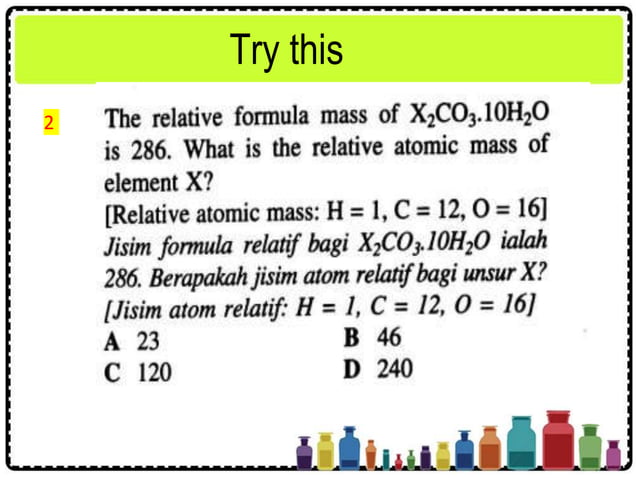 Chapter 3 Mole concept, Chemical Formula and Equation | PPT