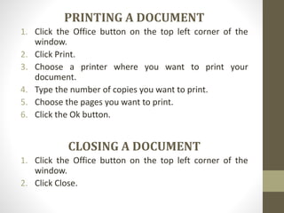 MS Word 2007 | PPTX