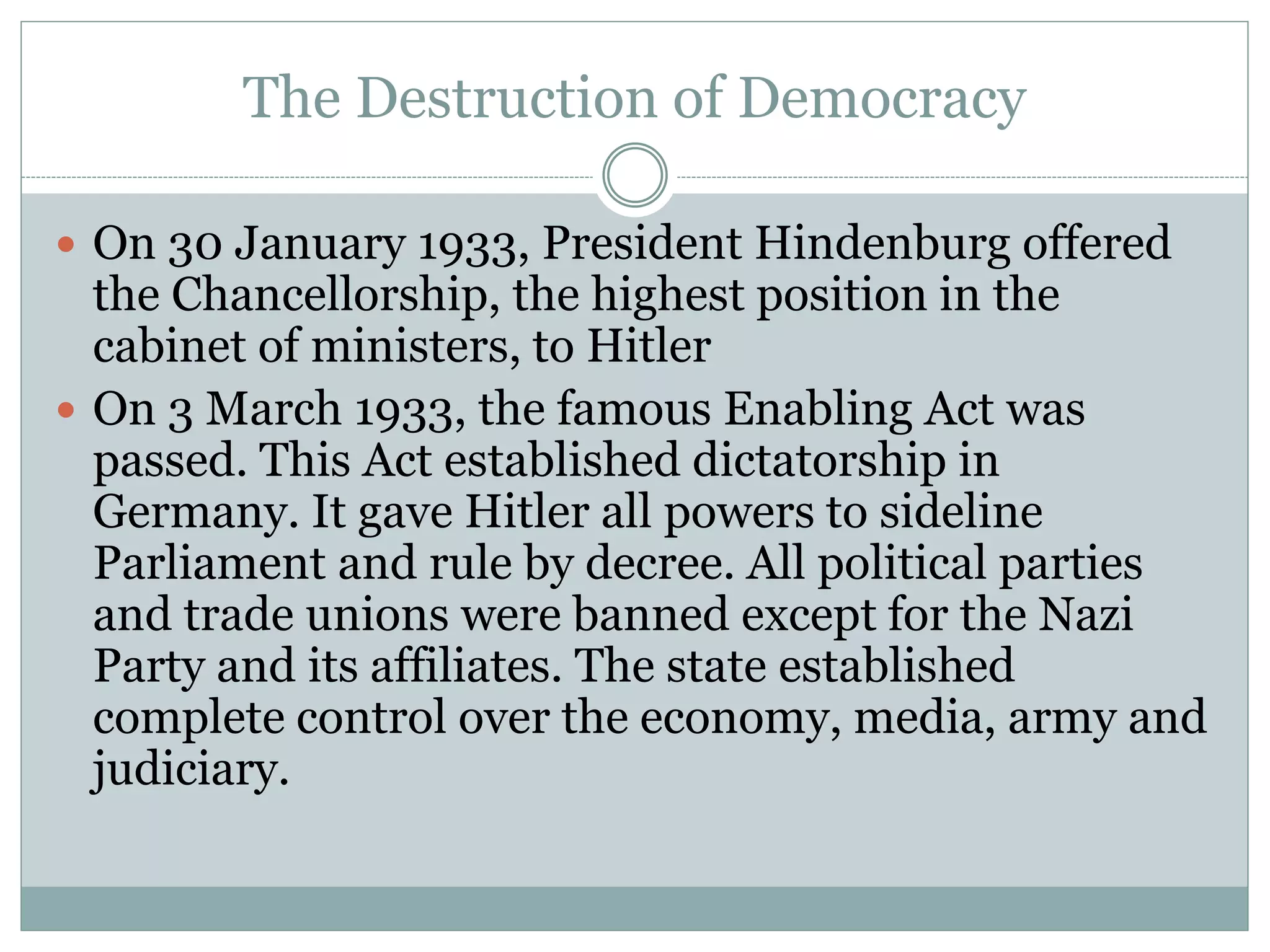 Chapter 3 nazism and rise of hitler ,class 9 | PPTX