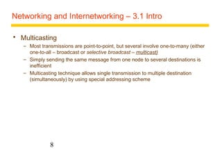Chapter 3 networking and internetworking | PPT