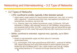 Chapter 3 networking and internetworking | PPT
