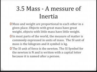 Chapter 3 newton's first law | PPTX