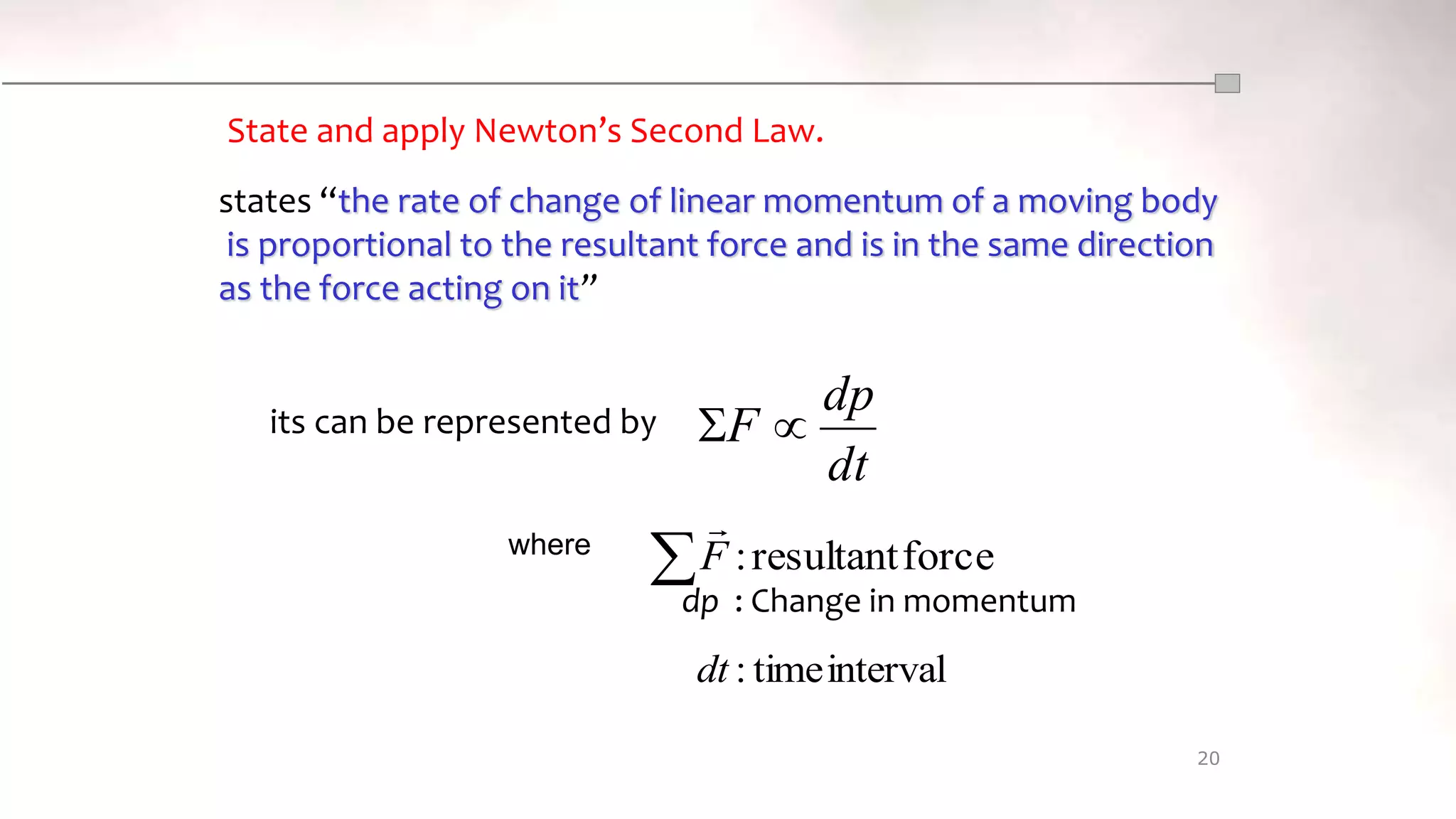 Chapter 3: Newtons law of motion and its applications | PPTX