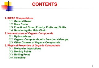 Comprehensive Guide to IUPAC Nomenclature and Physical Properties of ...