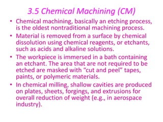 Chapter 3: Non traditional Machining, Mulugeta T. WSU | PPTX