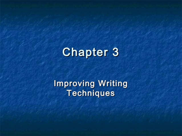 Business Communications Chapter 3 notes | PPT