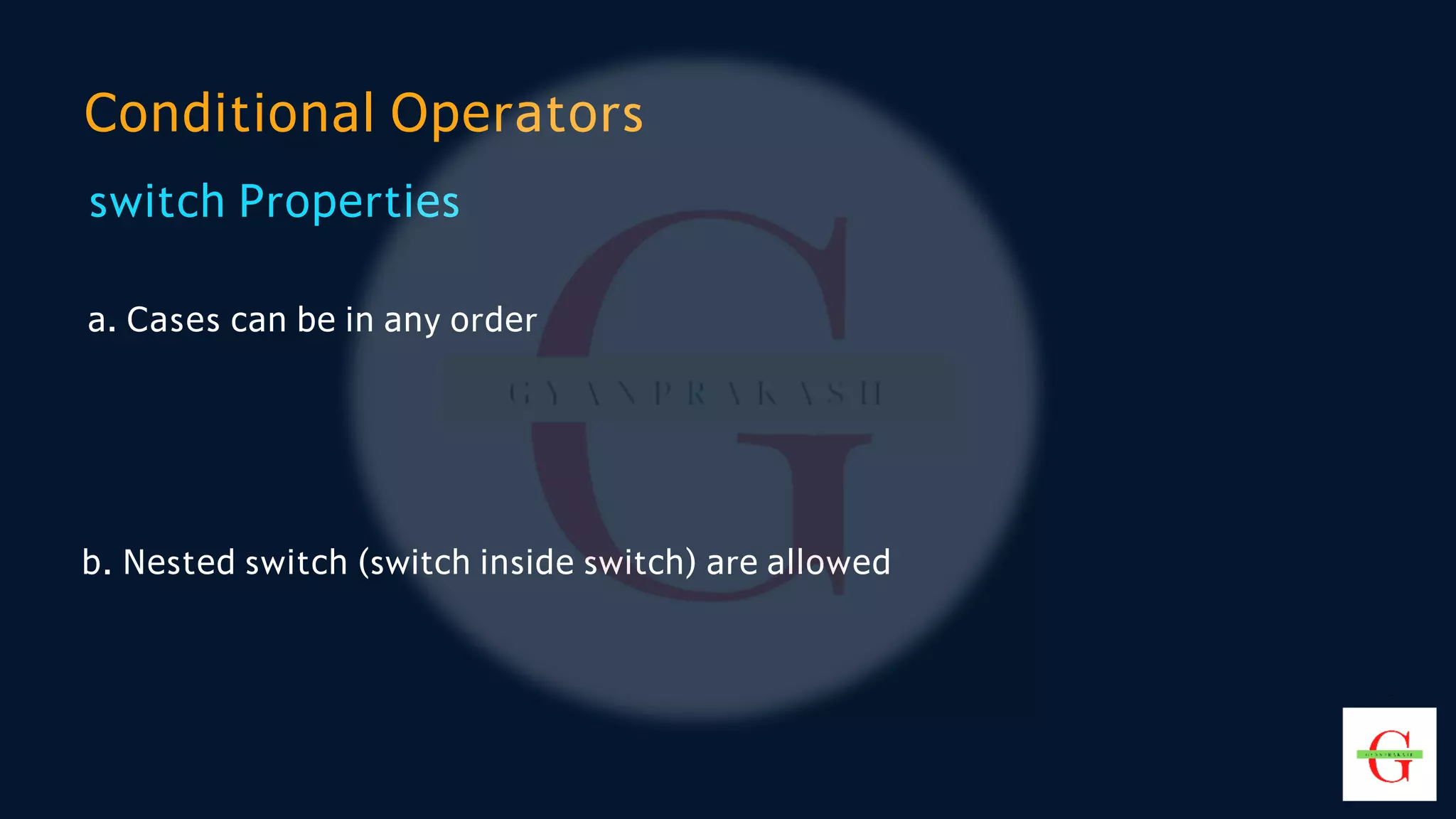 Chapter 3 Conditional Statements Ppt