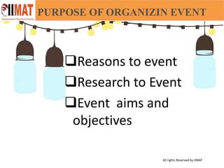 Organizing Event | PDF