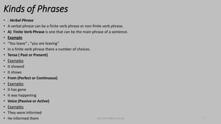 Chapter 3 part 1 phrase, clause and sentence structure | PPT
