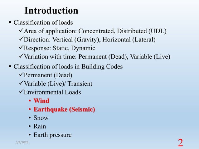 CHAPTER 3 (part 1) Wind Load and procedure.pptx | Physics | Science