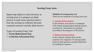 Constructing Subjective type of Achievement Test | PPT