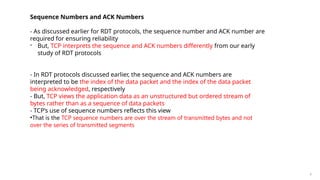 computer networks tcp road map from kurose | PPT