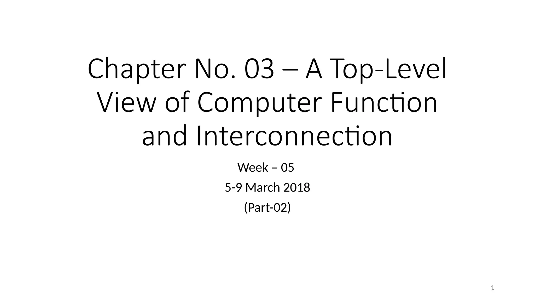 Chapter 3 part 2 Interconnections Computer organization | PPTX