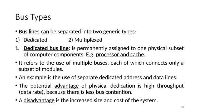Chapter 3 Part 2 Interconnections Computer Organization Pptx Operating Systems Computer