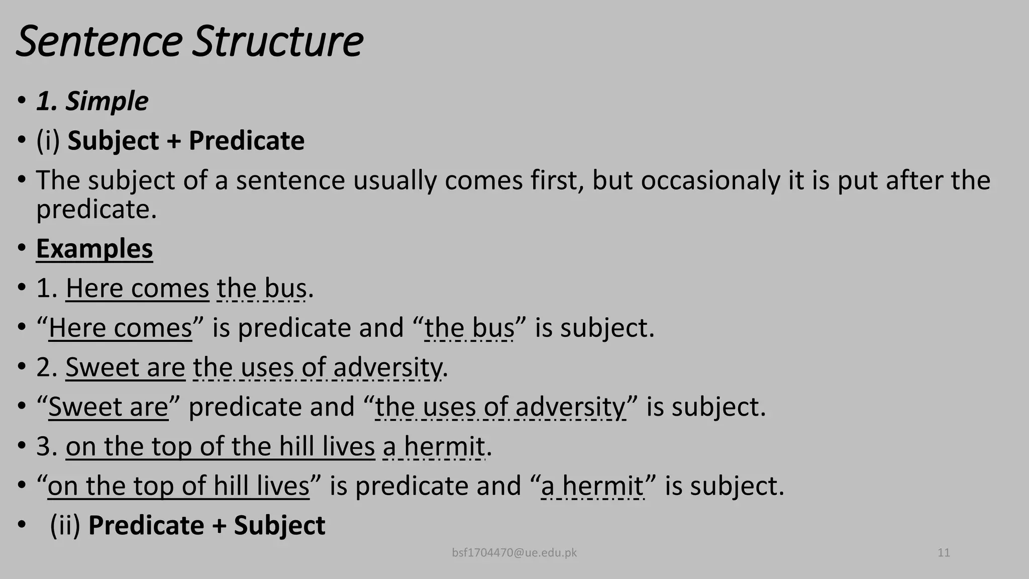 Chapter 3 part 2 phrase, clause and sentence structure | PPT