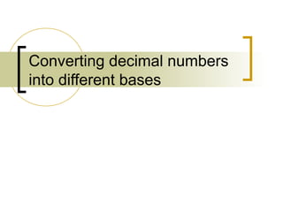 Chapter 3 part i data representation | PPT