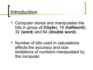 Chapter 3 part i data representation | PPT | Computing | Technology ...