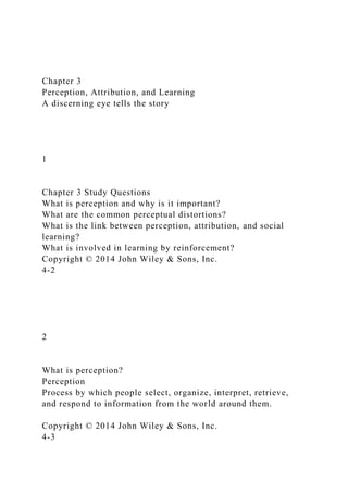 Chapter 3Perception, Attribution, and LearningA discerning e.docx