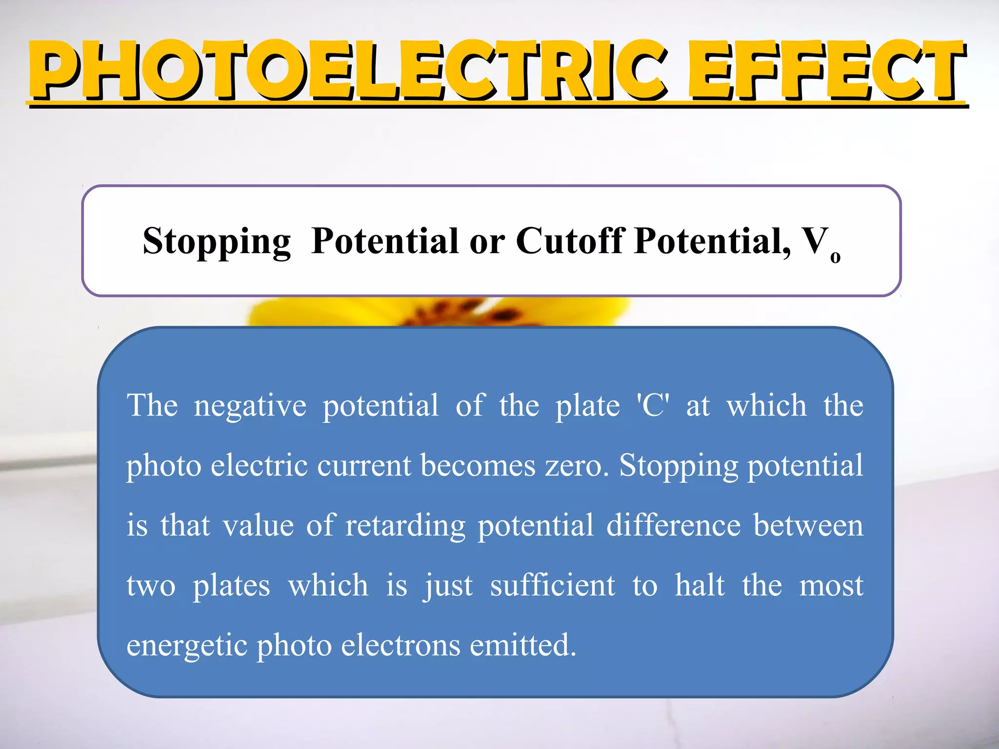 Chapter 3 photoelectric effect | PPT