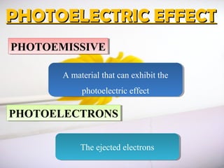 Chapter 3 photoelectric effect | PPT