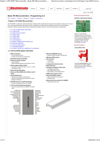 Chapter 3 pic16 f887 microcontroller - book_ pic microcontrollers - programming in c | PDF