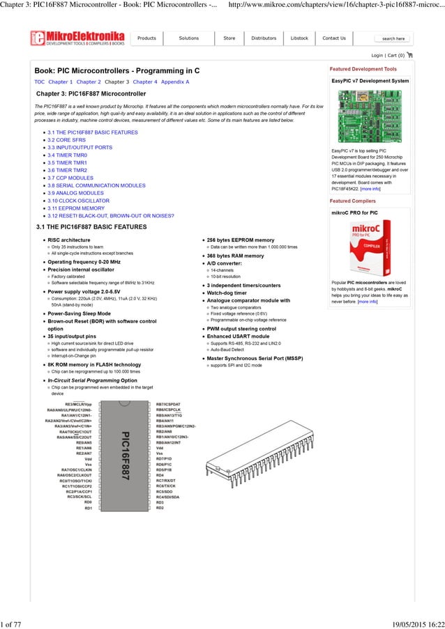Chapter 3 pic16 f887 microcontroller - book_ pic microcontrollers - programming in c | PDF