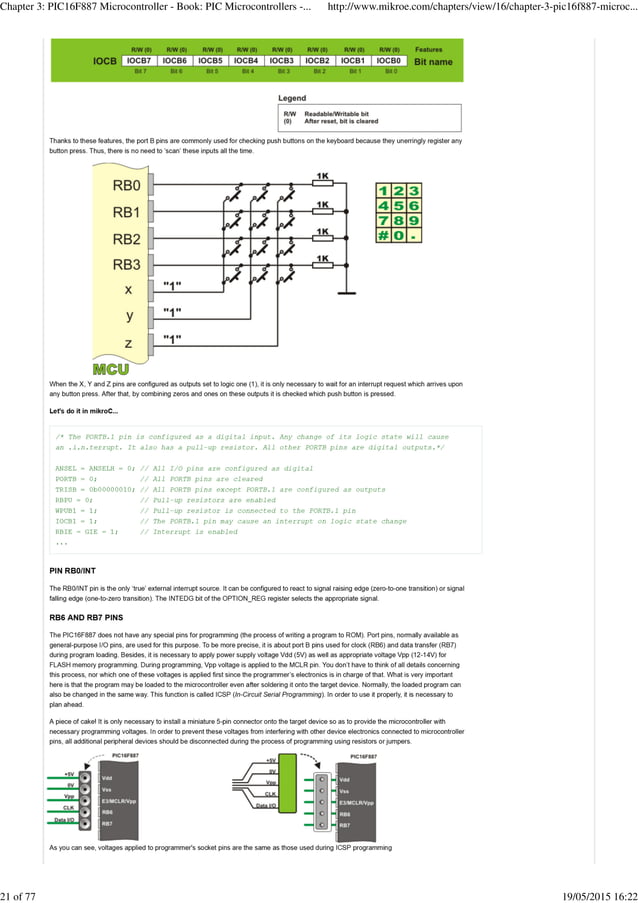 Chapter 3 pic16 f887 microcontroller - book_ pic microcontrollers - programming in c | PDF