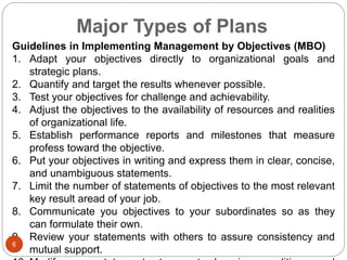 Principles of Management Chapter 3 Planning | PPTX