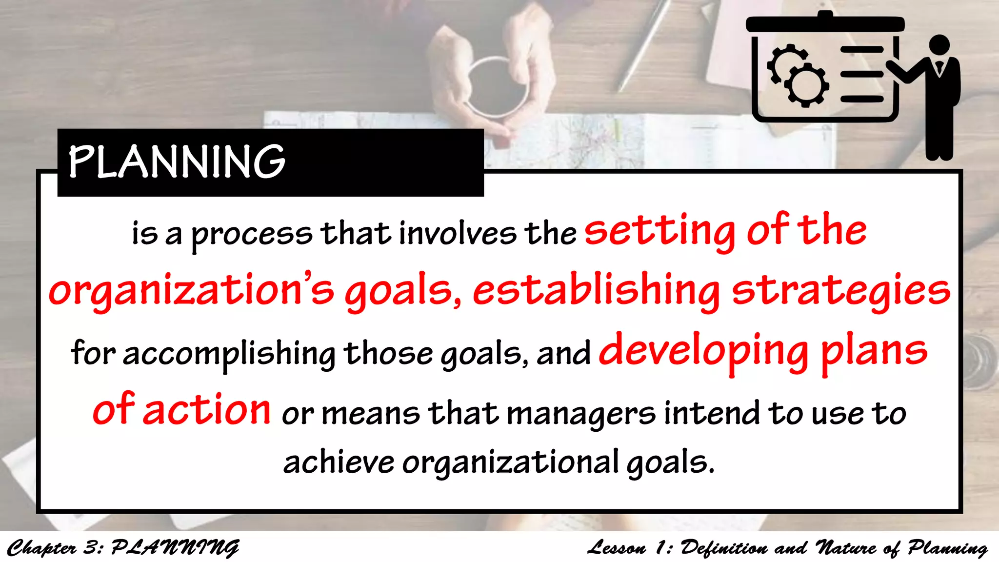 Chapter 3 planning | PDF