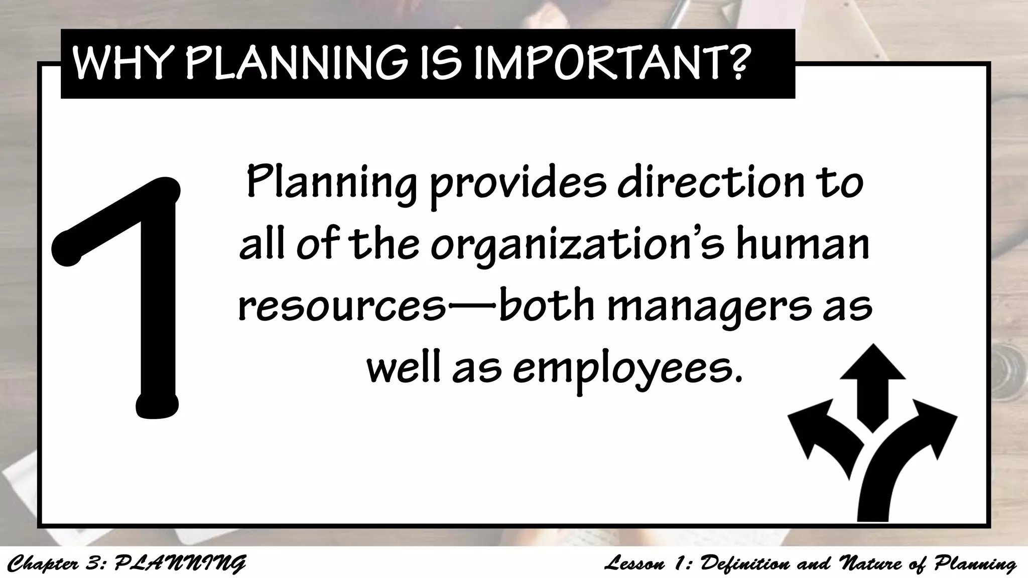 Chapter 3 planning | PDF