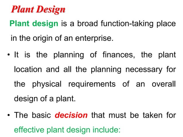 Chapter 3 ;Plant Design.ppt
