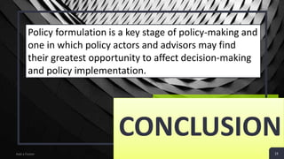 Chapter 3 policy formulation | PPTX