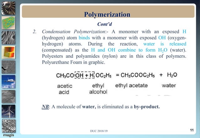 CHAPTER 3 POLYMERIZATION.ppt | Chemistry | Science