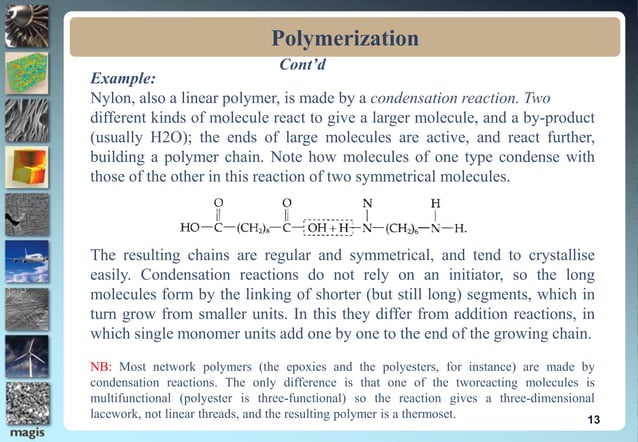 CHAPTER 3 POLYMERIZATION.ppt | Chemistry | Science