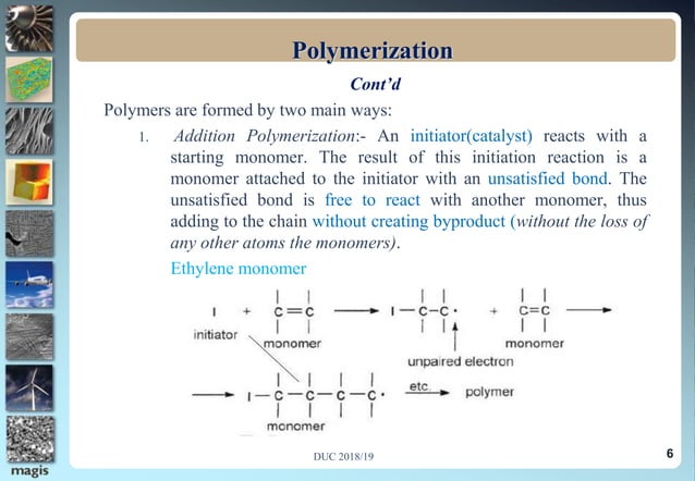 CHAPTER 3 POLYMERIZATION.ppt | Chemistry | Science