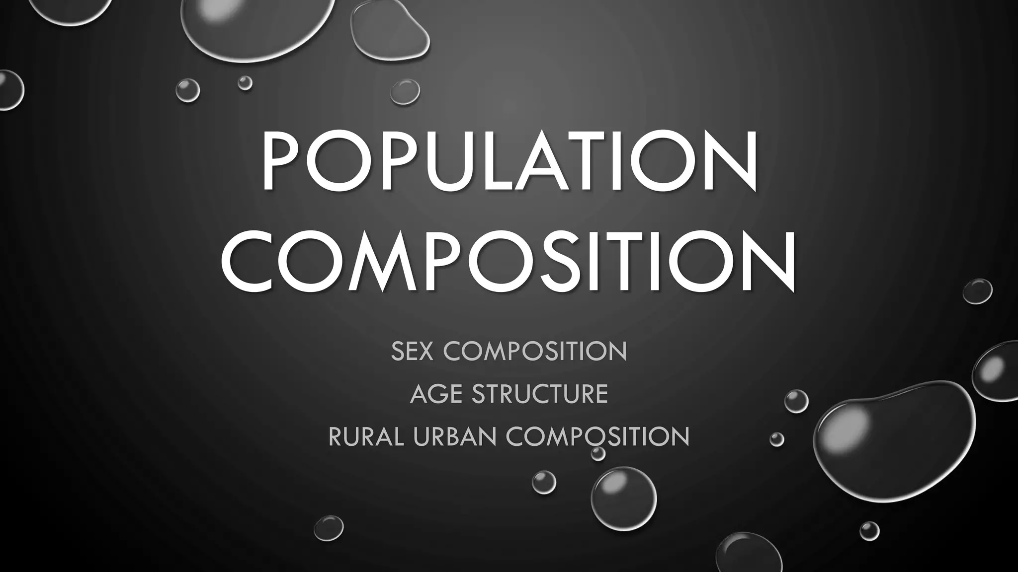 Chapter 3 population composition | PDF