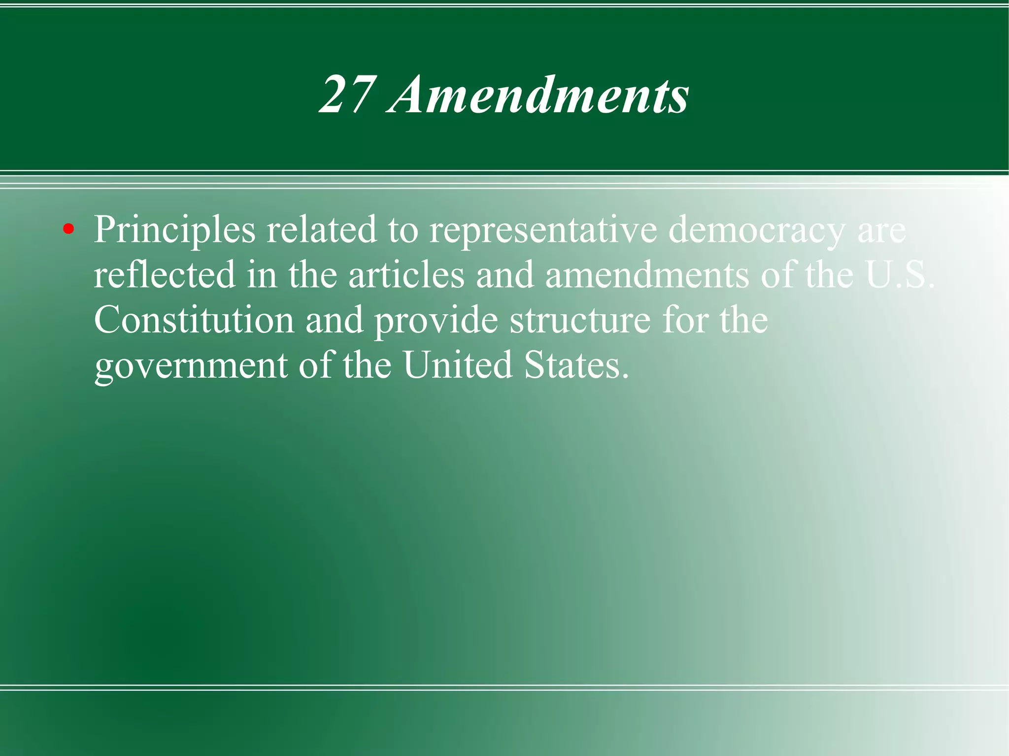 27 Amendments | ODP
