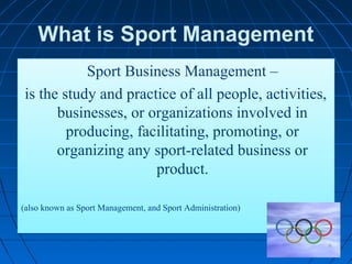 Sport Marketing Chapter 3 before | PPT