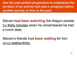 Chapter 3 present perfect progressive tenses | PPS