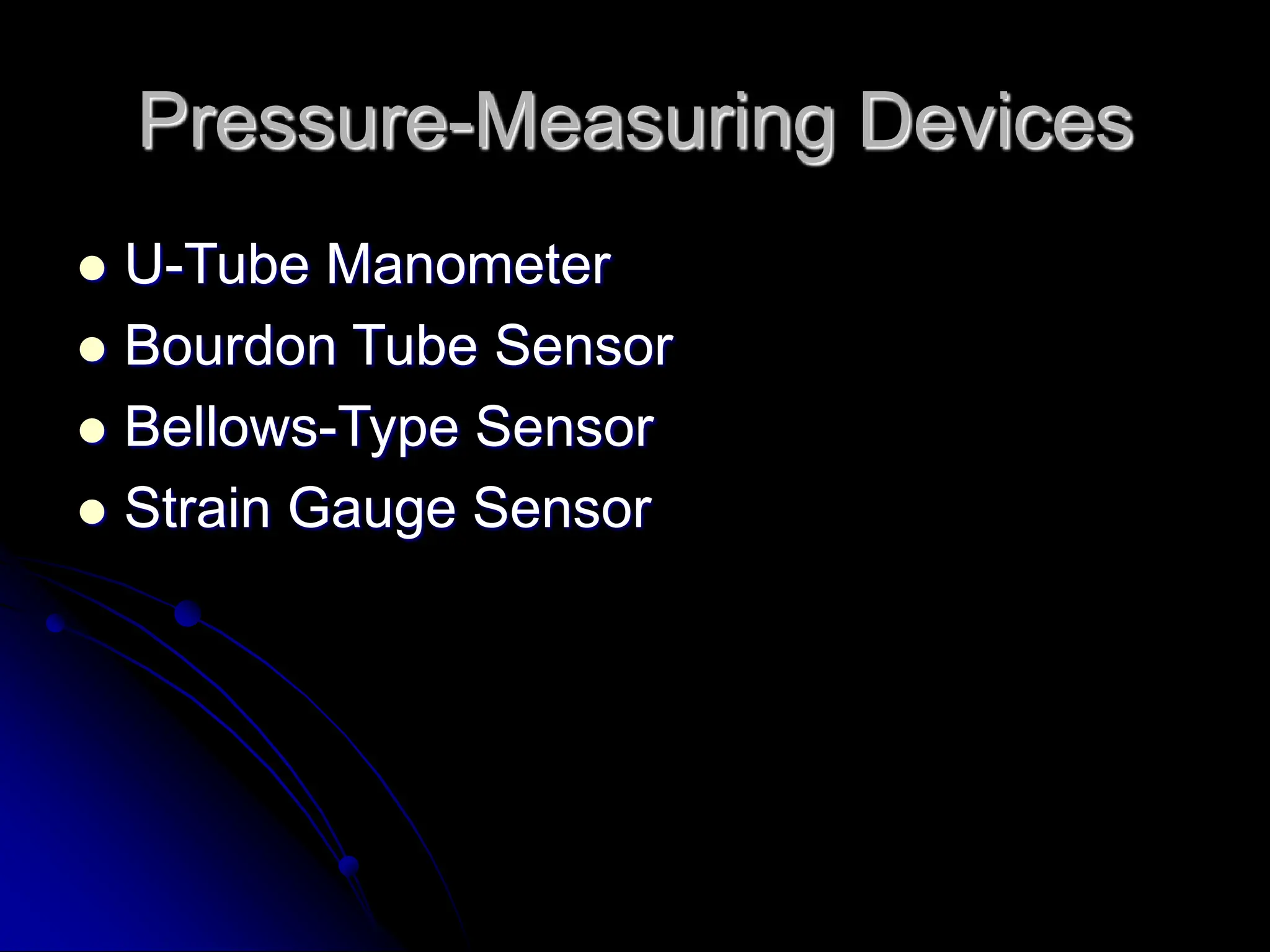 Chapter 3 Pressure measurement - Process Safety | PPT